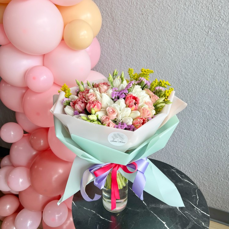 Emelia Hand-Tied Flower Bouquet