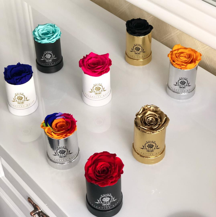 Long Lasting Preserved Single Rose Box | 2" Single Rose Sized