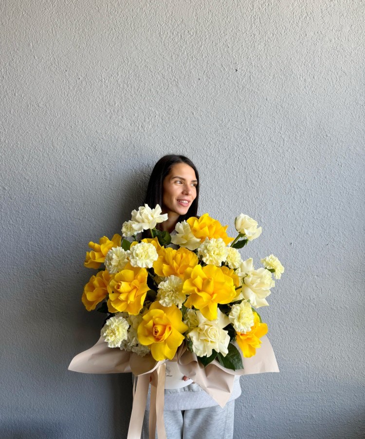 Yellow Fever Flower Box – Bright Sunshine Mixed Blooms Arrangement